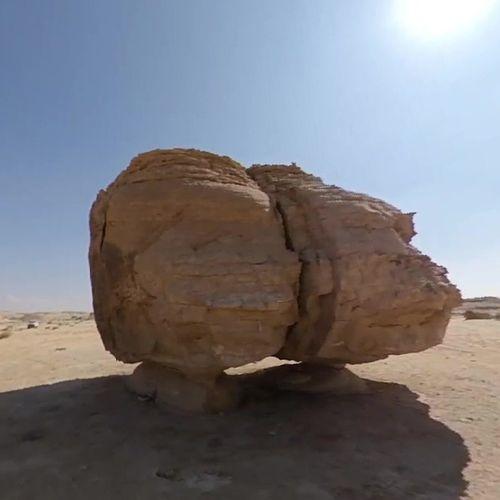 Al Naslaa rock formation in Tayma, Saudi Arabia - Virtual Globetrotting