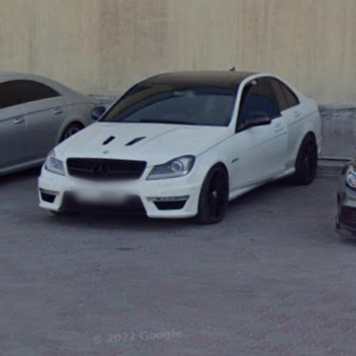 Mercedes-Benz AMG C63 in Dubai, United Arab Emirates (Google Maps)