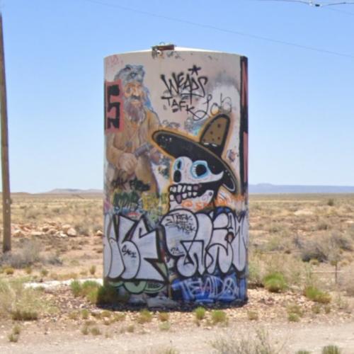 Colorful Graffiti in Two Guns, AZ (Google Maps)
