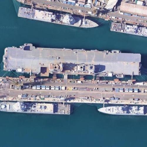 Nave Trieste LHD L9890 in La Spezia, Italy (Google Maps)