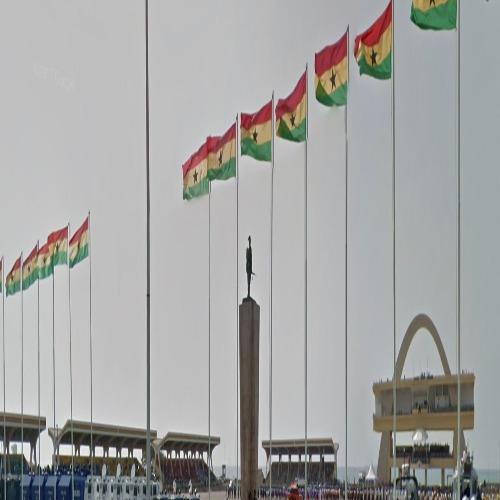 Flag of Ghana in Accra, Ghana (Google Maps) (#5)