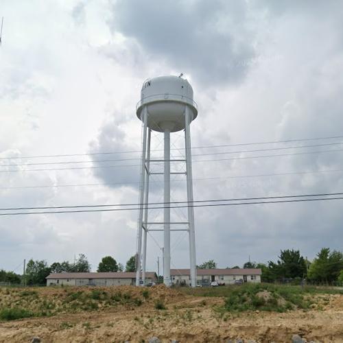 Clarkrange water tower in Clarkrange, TN - Virtual Globetrotting