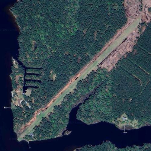 Riviere Ranch Airport in Merrimon, NC (Google Maps)