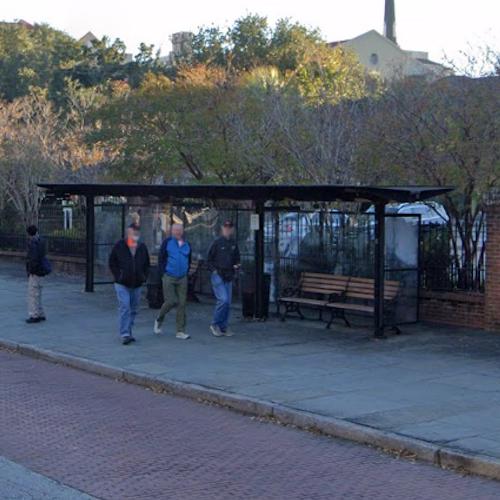 'Charleston Bus Stop' by Clark + Menefee in Charleston, SC (Google Maps)