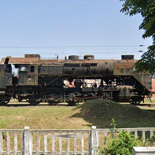 Class 424 Steam Locomotive in Celldömölk, Hungary (Bing Maps) (#2)
