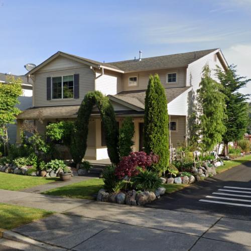 Albert Lowe's former residence in Snoqualmie, WA (Google Maps)