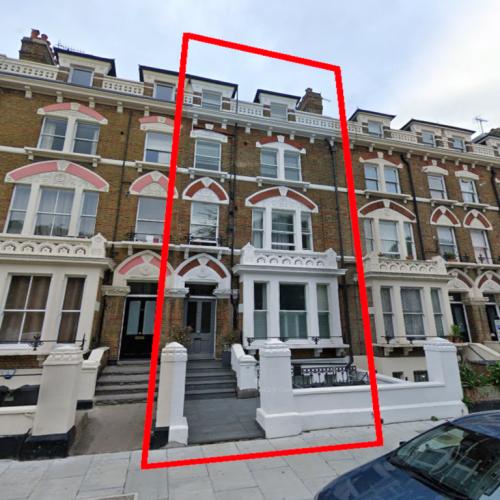 Olga Gray's MI5 Flat in Kensington, United Kingdom (Google Maps)