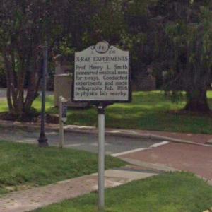 X-Ray Experiments marker in Davidson, NC - Virtual Globetrotting