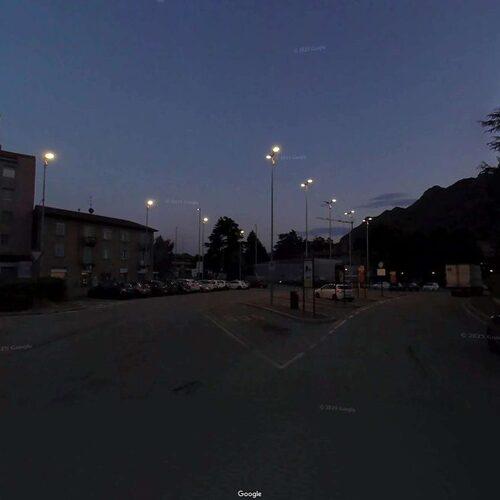 Google night view in Lecco, Italy (Google Maps) (#2)