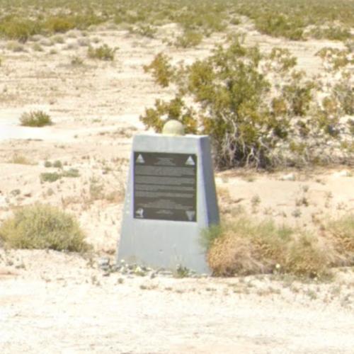 Camp Coxcomb Historical Marker in Desert Center, CA - Virtual Globetrotting