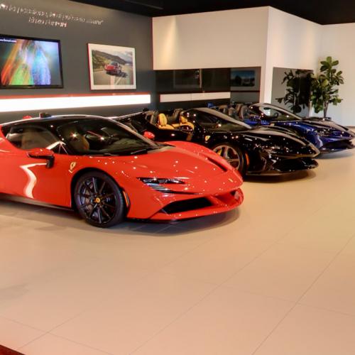 Ferrari SF90 Stradale x3 in Lake Forest, IL (Bing Maps)