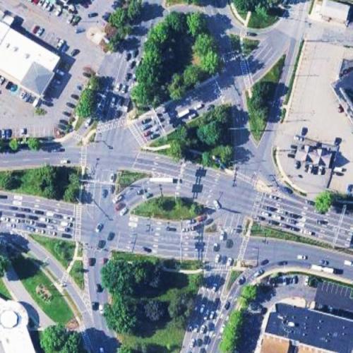 A Very Interesting Intersection in Medford, MA (Google Maps)