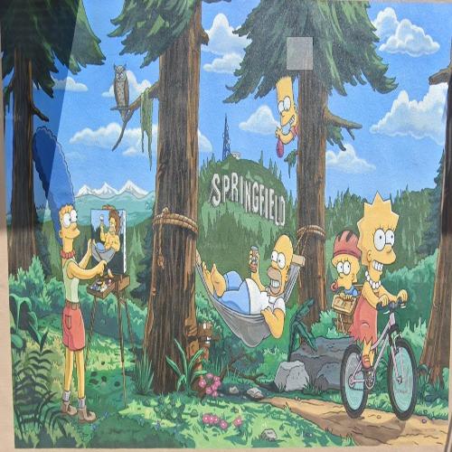 Simpsons Art in Springfield, OR (Google Maps)
