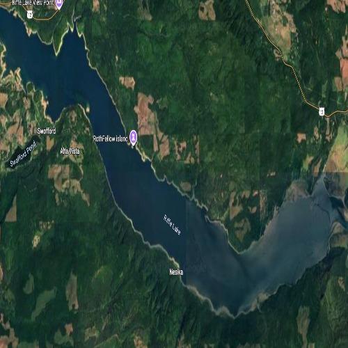 Riffe Lake in Morton, WA (Google Maps)