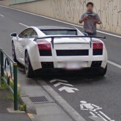 Lamborghini Gallardo in Tokyo, Japan (Google Maps)