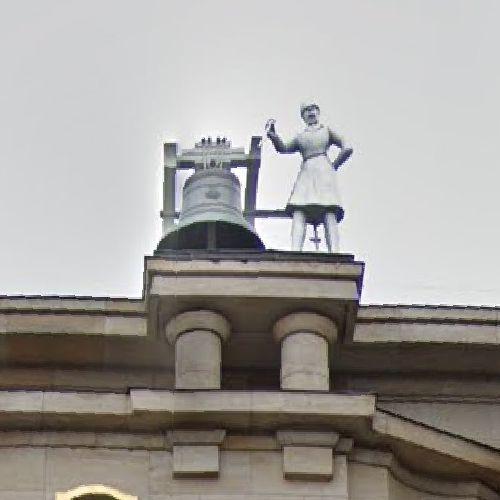 Bell ringer automaton in Brussels, Belgium (Google Maps)