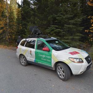 Google car in Field, Canada - Virtual Globetrotting