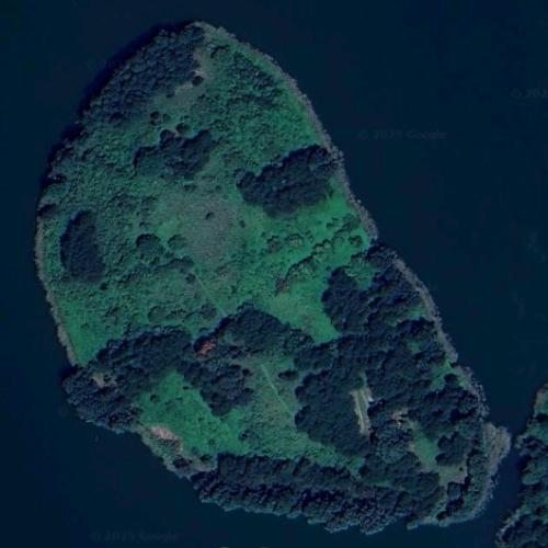 Kaku Island in Kabale, Uganda (Google Maps)