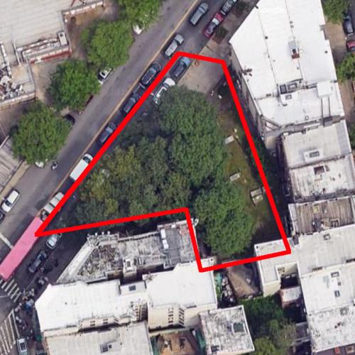 Chatham Square Cemetery in New York, NY (Google Maps)