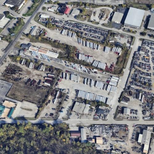 UPS Airlines Flight 2976 crash site in Louisville, KY (Google Maps)