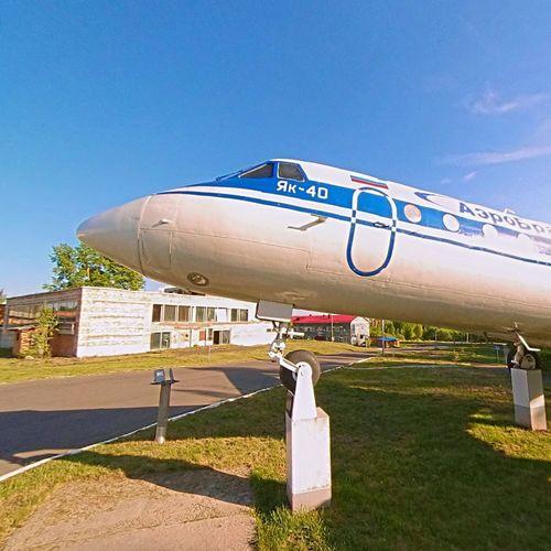 Yak-40 on display in Bratsk, Russian Federation (Google Maps)