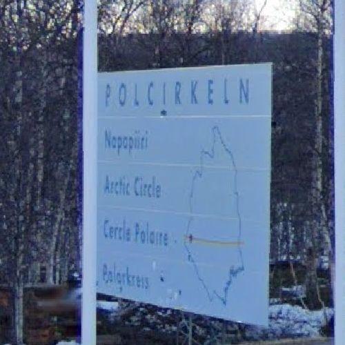 Polar Circle marker in Arjeplog, Sweden (#2) - Virtual Globetrotting