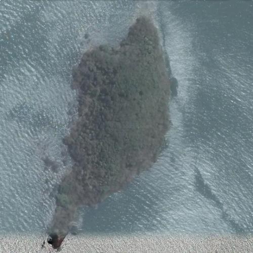 Tikus Island in Sandakan, Malaysia (Google Maps)