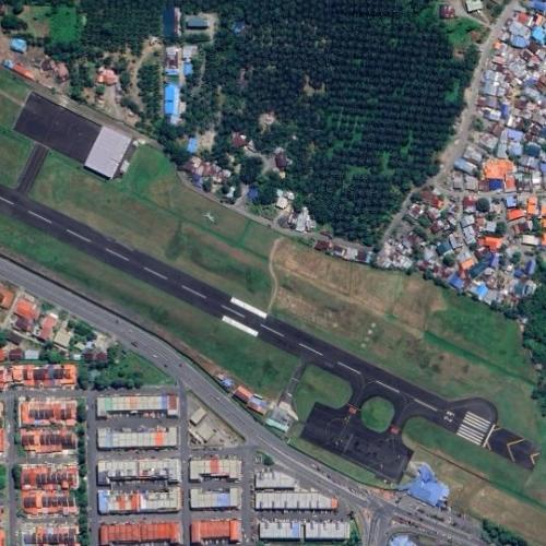 Lahad Datu Airport in Lahad Datu, Malaysia (Google Maps)