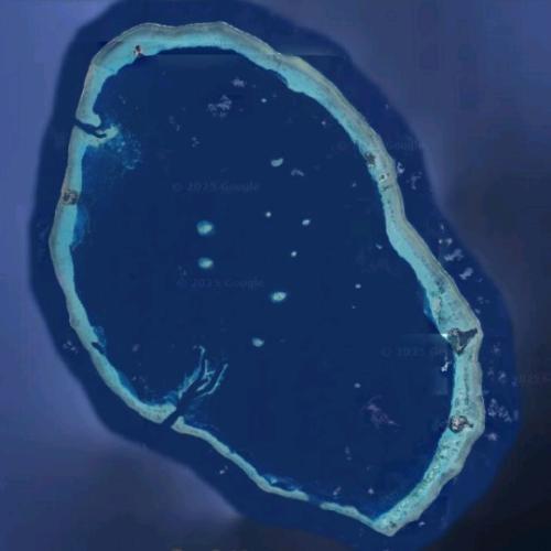 Carteret Islands in Carteret Atoll, Papua New Guinea (Google Maps)