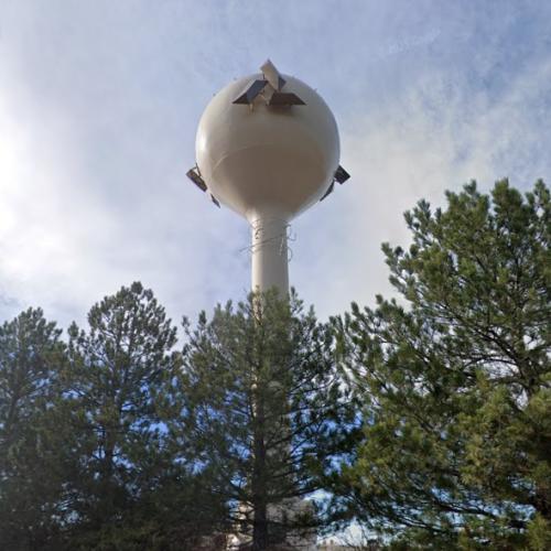 Inverness Business Park water tower in Inverness, CO (Google Maps)