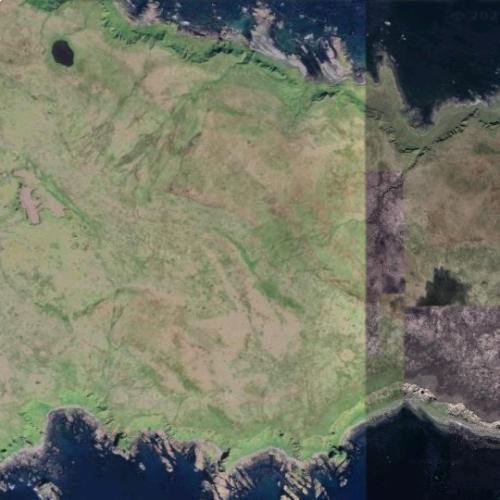 Kavalga Island in Amchitka, AK (Google Maps)
