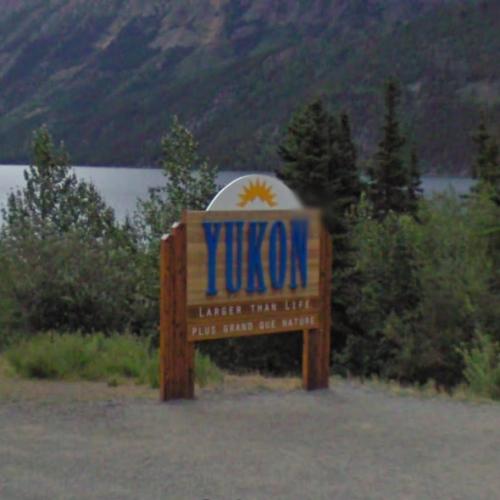 Yukon sign in Carcross, Canada - Virtual Globetrotting