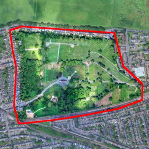 Manor Park Cemetery in Stratford, United Kingdom (Google Maps)