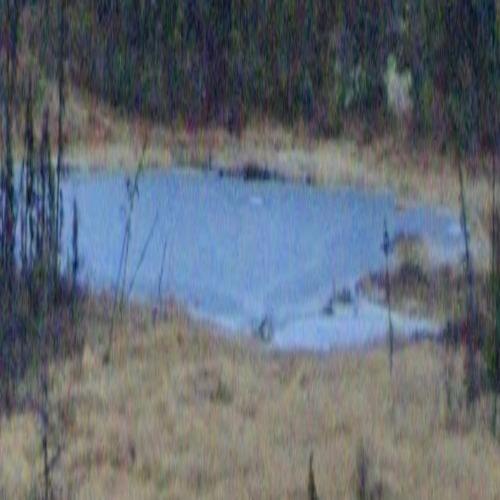 Frozen Lake in Fermont, Canada (Google Maps) (#2)