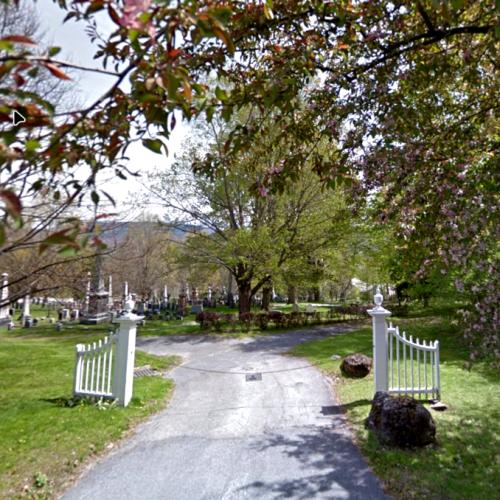 The Bennington Centre Cemetery in Old Bennington, VT (Google Maps)
