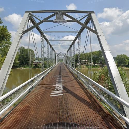 County Bridge No. 45 in Wheatland, IN (Google Maps)