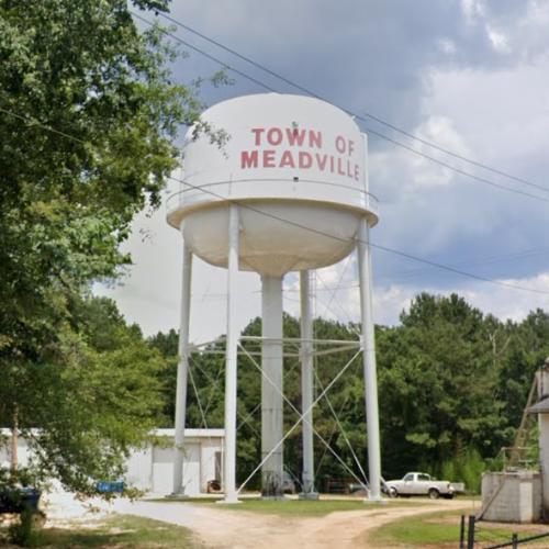 Meadville water tower in Meadville, MS - Virtual Globetrotting
