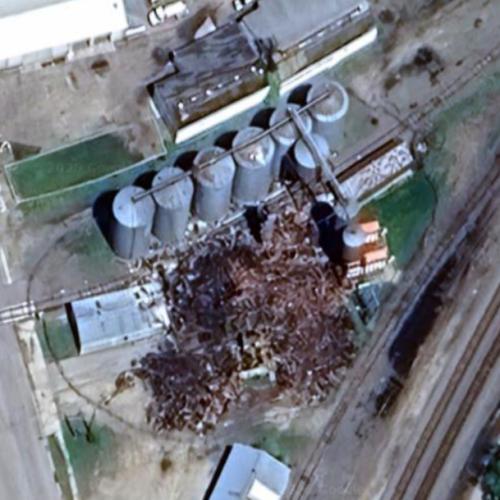 Grain Elevator Fire in Hawley, MN (Google Maps)