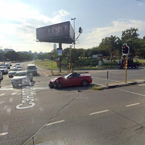 Car crash in Pretoria, South Africa (Google Maps)
