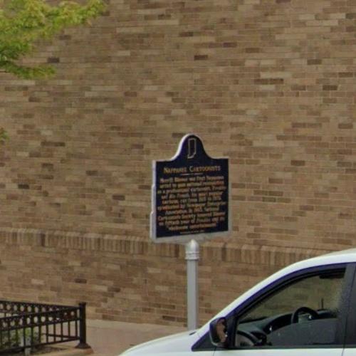 Nappanee Cartoonists marker in Nappanee, IN (Google Maps)
