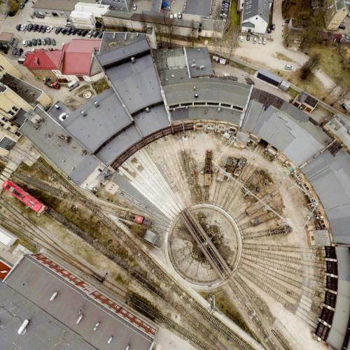 Roundhouse and Truntable - Lazdynai, Lithuania in Vilnius, Lithuania ...
