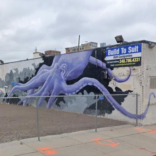 Octopus in Downtown Detroit, MI (#10) - Virtual Globetrotting