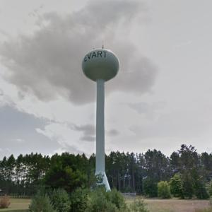 Evart water tower in Evart, MI - Virtual Globetrotting
