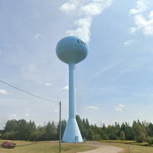 Evart water tower in Evart, MI (#2) - Virtual Globetrotting