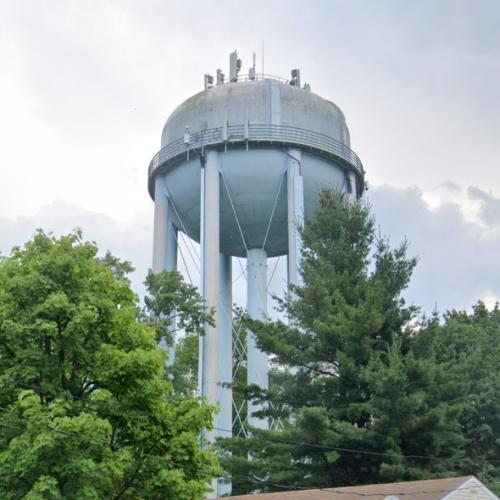 Kalamazoo water tower in Kalamazoo, MI (Google Maps)