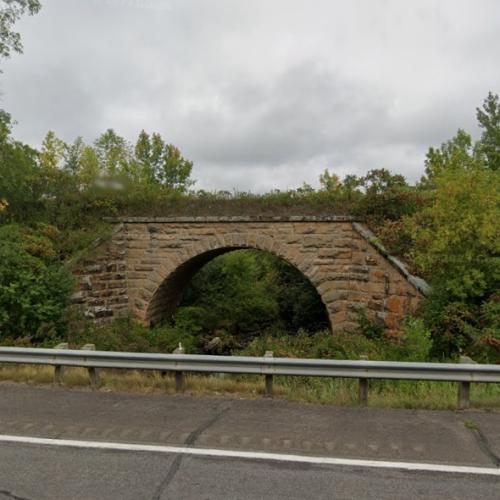 Abandoned Groundhouse River Bridge in Ogilvie, MN (Google Maps)