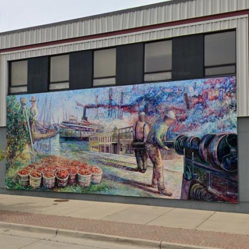 Brammall Supply Company Mural in Benton Harbor, MI (Google Maps)