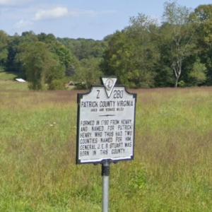 Patrick County marker in Salem, NC - Virtual Globetrotting