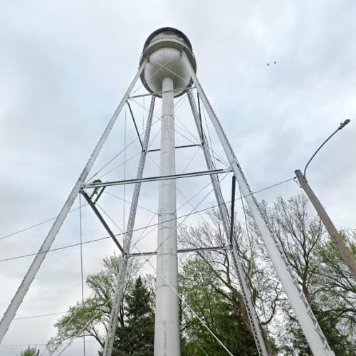 Milligan water tower in Milligan, NE (Google Maps)