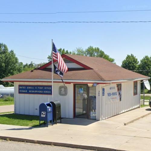 Rosalie Post Office in Thurston County, NE in Rosalie, NE (Google Maps)